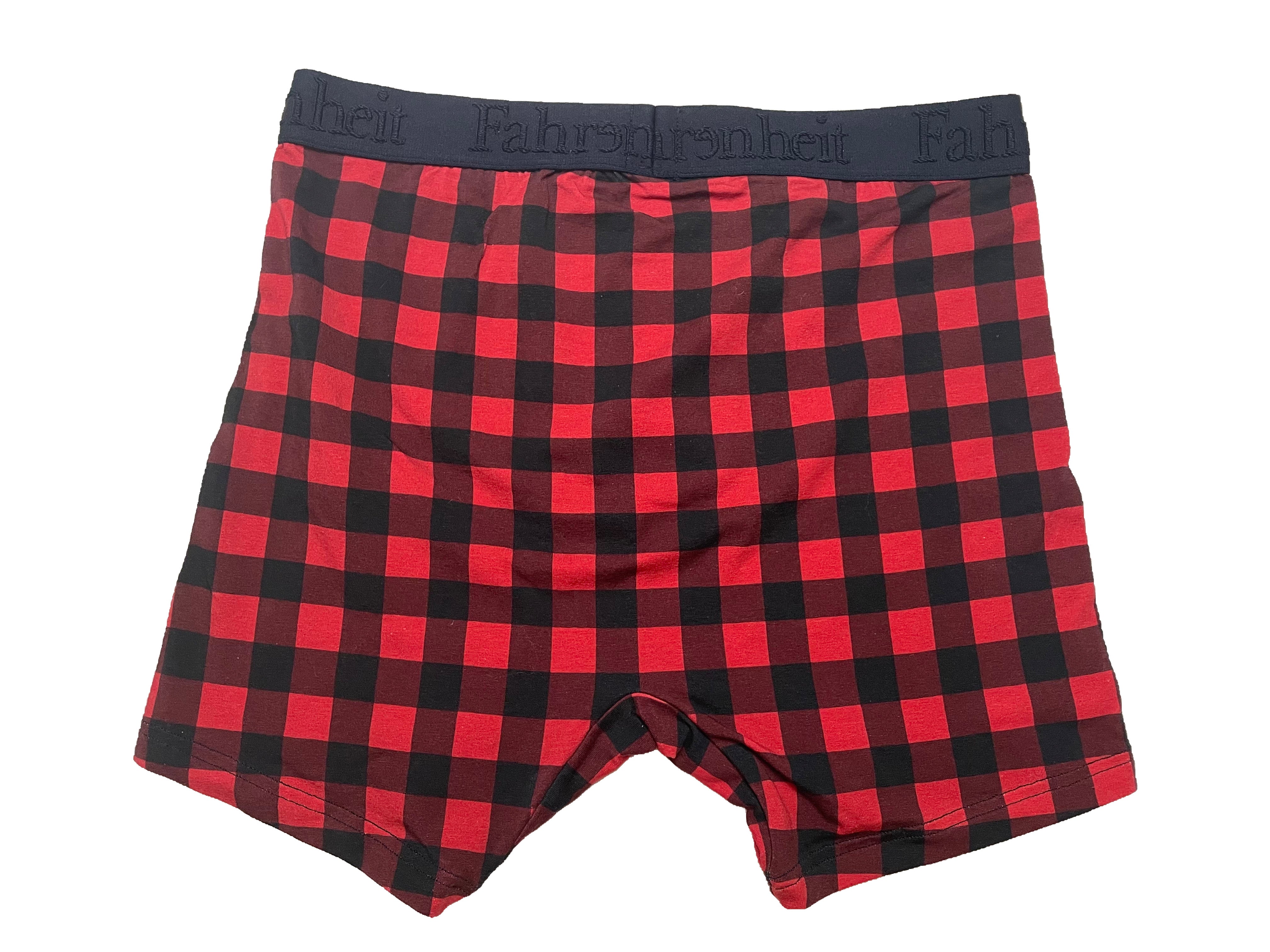 Newman Boxer Brief/ Red Buffalo Check – Fahrenheit New York