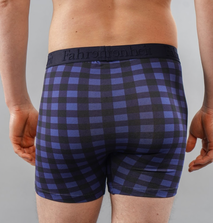 Newman Boxer Brief/ Blue Buffalo Check – Fahrenheit New York